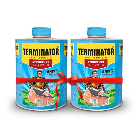 Pidilite Terminator Structure Preservative 5 Ltr X 2 Packs Controls Termites Borers And Fungus