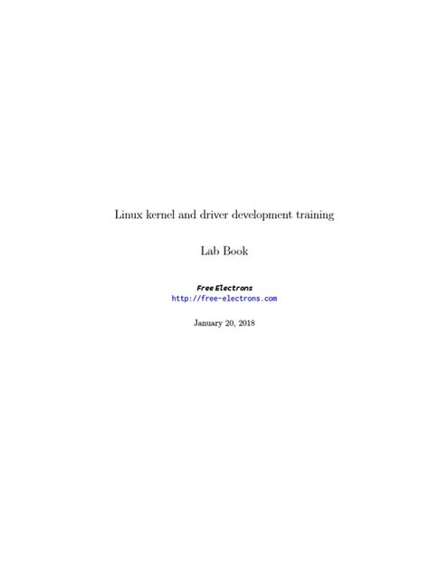 Linux Kernel Labs Pdf Device Driver Linux