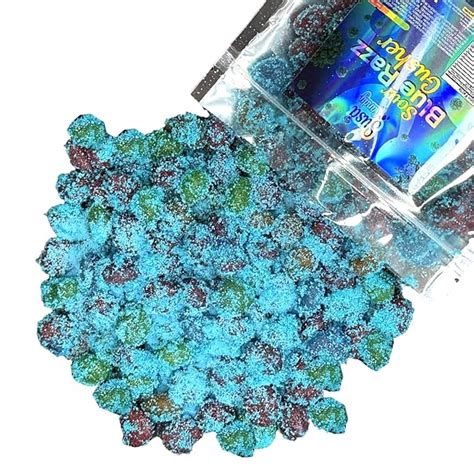 Susa Candy Extreme Sour Blue Raspberry Gushers 10 Ounces