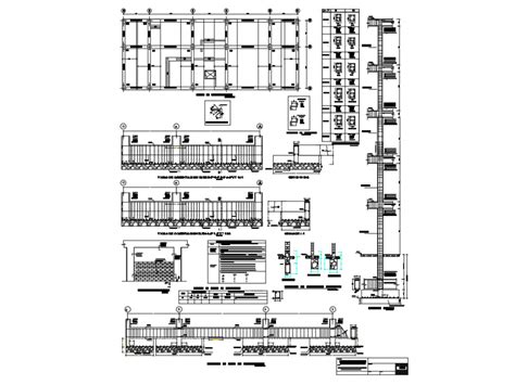Foundation Plan With Column And Constructive Structure Details Dwg File Artofit