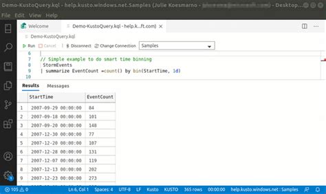 Analyze Data In Azure Data Explorer Using Kusto Query Language KQL Extension In Azure Data