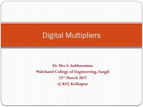 multiplication algorithm hardware and flowchart pptx computing technology and computing