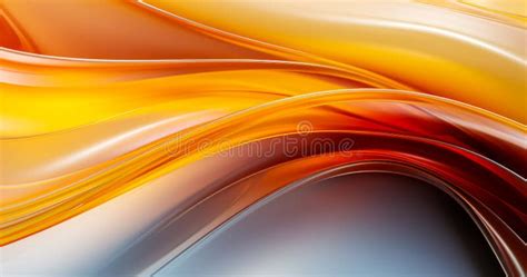 Abstract 3d Render Glossy Reflective Metallic Organic Curve Wave In Motion Gradient Design