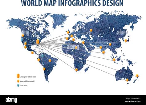 Graphic Design Infographic Map