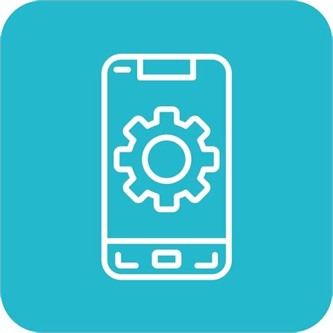 Premium Vector Mobile Settings Vector Illustration Style