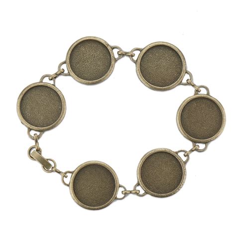 5 Pcs Bezel Bracelet Blanks For Jewelry Making Blank Bracelet Setting