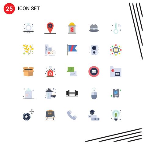 Flat Color Pack Of 25 Universal Symbols Of Thermometer Iot Ticket