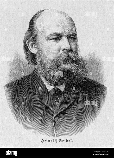 Seidel Heinrich German Engineer And Writer Wood Engraving Later 19th Century Additional