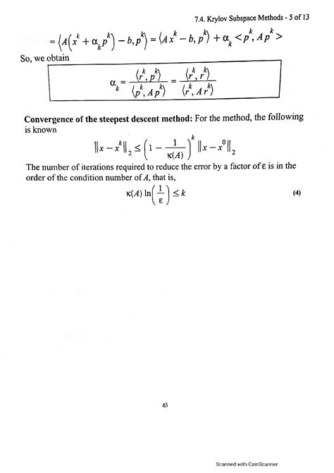 SOLUTION Krylov Subspace Methods Studypool