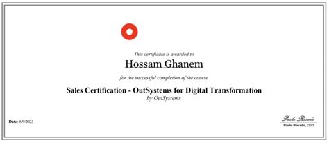 Hossam Ghanem On Linkedin Digitaltransformation Sales Certification Continuouslearning