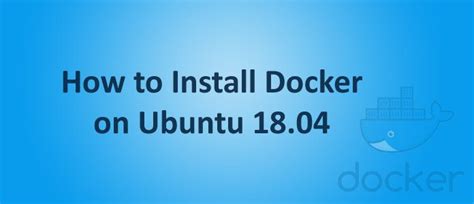 how to install docker on ubuntu 18 04 best web