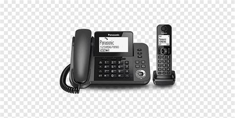 디지털 방식으로 강화 된 무선 원거리 통신 무선 전화 Panasonic Kx Tgf32 발신자 Id 자동 응답기 Png Pngegg