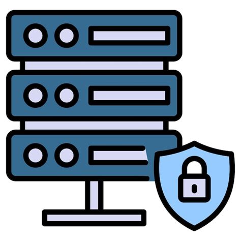 Premium Vector Secured Vps Rack Vector Cloud Computing And Internet