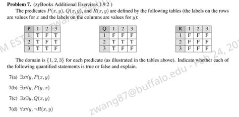 solved problem 7 zybooks additional exercises 1 9 2 the