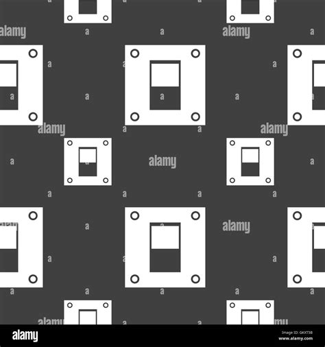 Power Switch Icon Sign Seamless Pattern On A Gray Background Vector Stock Vector Image And Art