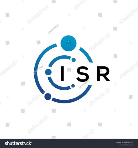 Isr Letter Technology Logo Design On Stock Vector Royalty Free