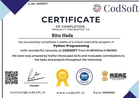 Ritu Hada On Linkedin Codsoft Cip Internship