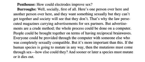 William Burroughs On Puters Mutation Biblioklept