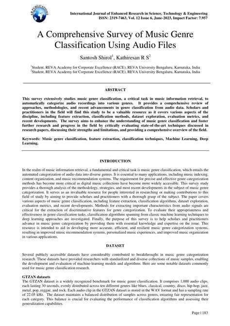 Pdf A Comprehensive Survey Of Music Genre Classification Using Audio Files