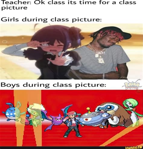 Teacher Ok Class Its Time For A Class Picture Girls During Class