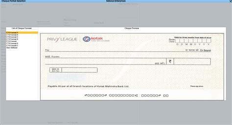 How To Make Cheque Payments And Print Cheques In TallyPrime TallyHelp