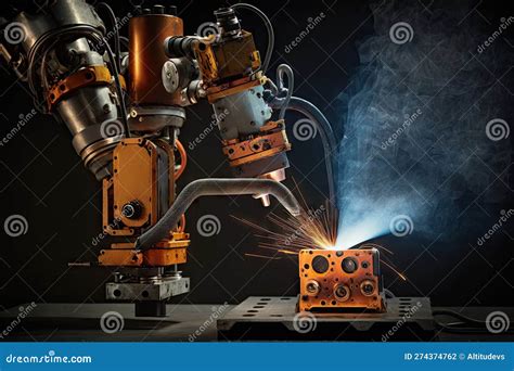 Spot Welding Robot Performing Precise And Intricate Welds On Delicate