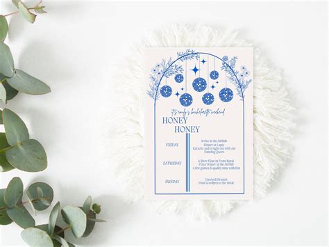 Mamma Mia Disco Theme Bachelorette Party Itinerary Digital Etsy