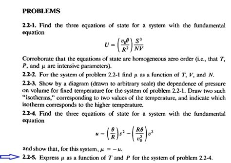 solved problems 2 2 1 find the three equations of state
