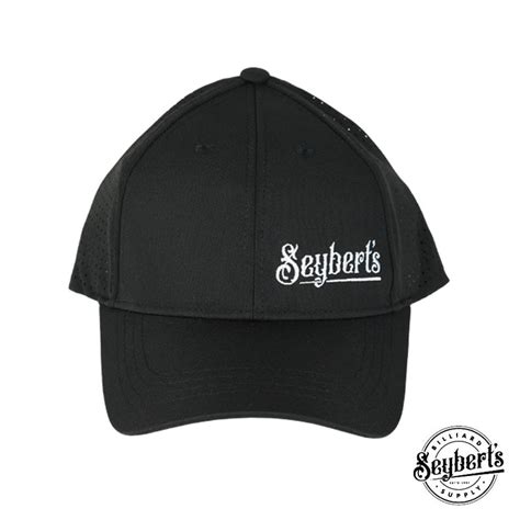 Seyberts Black Perforated Hat Seyberts Billiards Supply