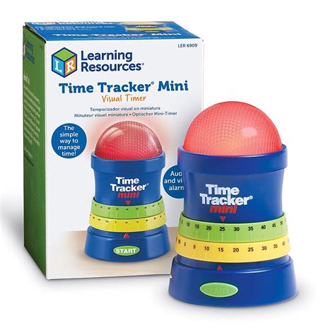 Learning Resources Time Tracker Mini 2 Hour Visual Timer Blue Ler6909 Image 1