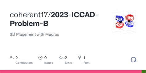 Github Coherent172023 Iccad Problem B 3d Placement With Macros