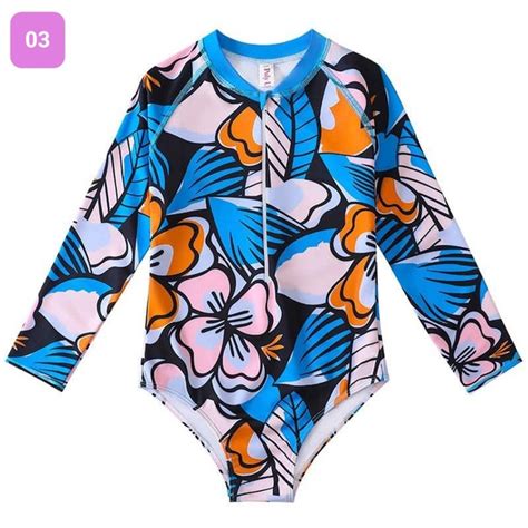 Girls Long Sleeve One Piece Swimsuit · Snippie