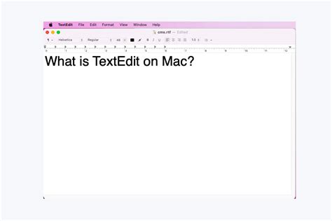 Una Guía Básica Para Textedit En Mac