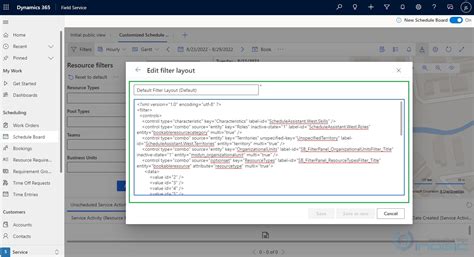Schedule Board Extensibility In Microsoft Dynamics 365 Field Service