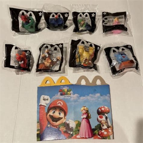 The Super Mario Bros Movie 2023 Mcdonalds Happy Meal Toys Complete Set 8 And Box 4630893083