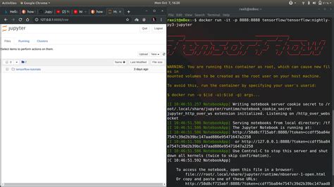 Jupyter Notebook From `tensorflowtensorflownightly Py3 Jupyter` Wont