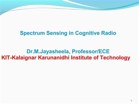 Spectrum Sensing Using Cooperative Energy Detection Method For