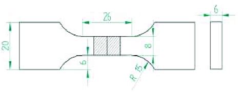 Specimen Prepared For Tensile Test Download Scientific Diagram
