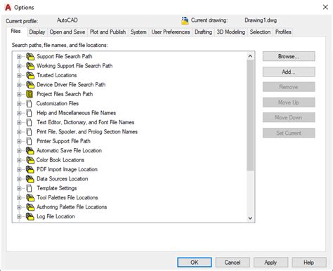 Autocad Options Dialog Box Explained Part One Autocad Blog Autodesk