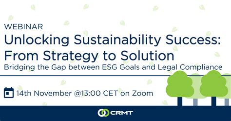 Unlocking Sustainability Success From Strategy To Solution