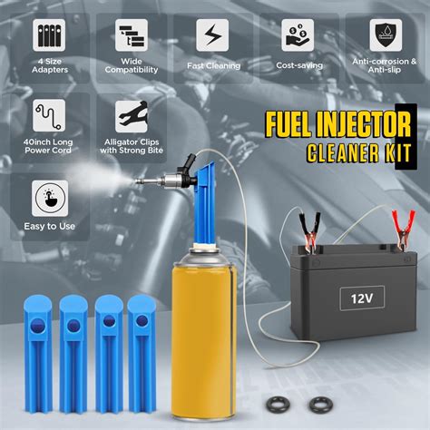 Fuel Injector Cleaner Kit 4 Size Universal Injector