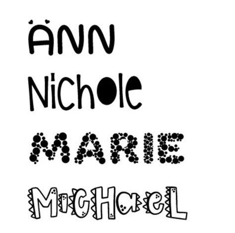 Custom Name SVG Cut File Custom Vector Custom SVG Cutting Etsy