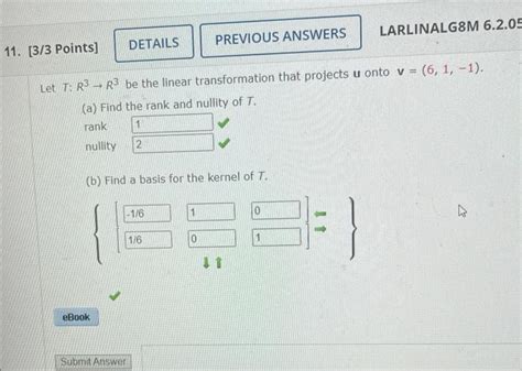 solved let t r3→r3 be the linear transformation that