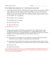 Practice Test Statistics Questions Analysis Course Hero