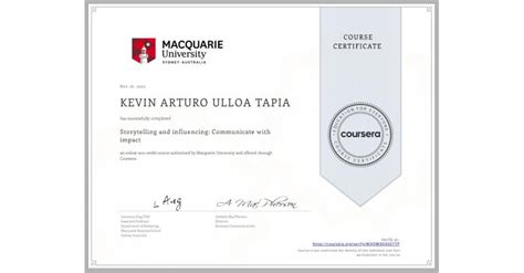 Kevin Ulloa Tapia On Linkedin Completion Certificate For Storytelling