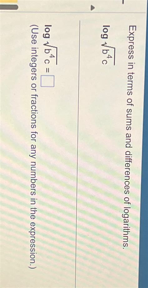 Solved Express In Terms Of Sums And Differences Of Chegg Com