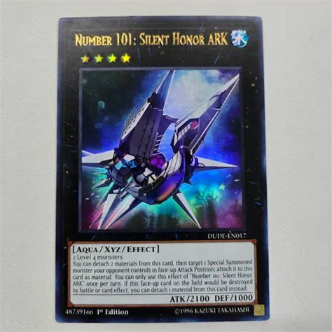 Number 101 Silent Honor Ark Dude En017 Ultra Rare Yugioh Number 101