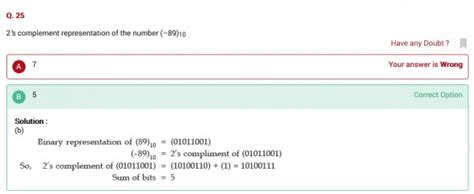 Digital Logic Madeeasy Full Length Test 2018 Digital Logic Number