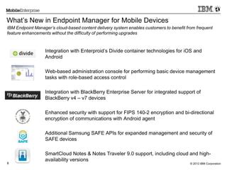 IBM Endpoint Manager For Mobile Devices Overview PPT