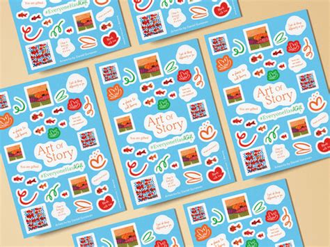 Daniel Gunawan Sticker Set Artwork By A Special Needs Artist